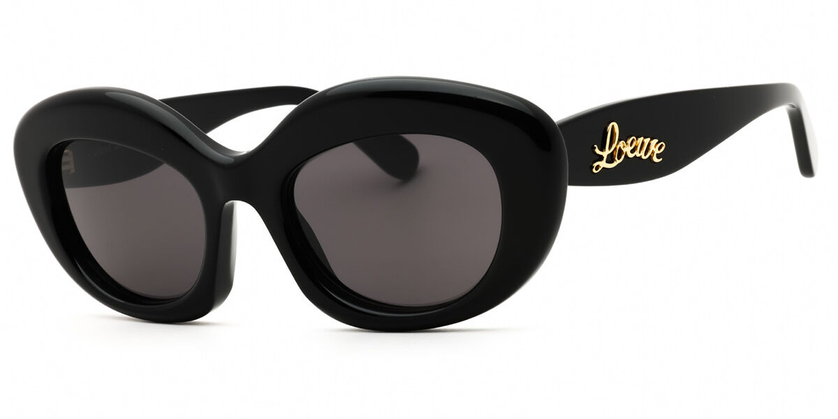 Loewe LW40153I 01A Cat Eye Shiny Black Sunglasses | SmartBuyGlasses Canada