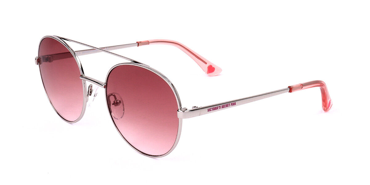 Victoria's Secret PINK PK0048 16T Pilot Shiny Palladium Sunglasses ...