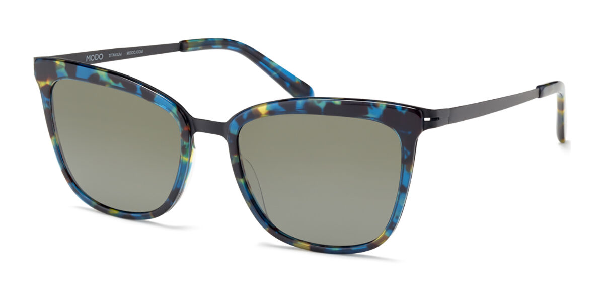 MODO 450 Polarized Aqua Tortoise Sunglasses in Aqua Blue Tortoise | SmartBuyGlasses USA