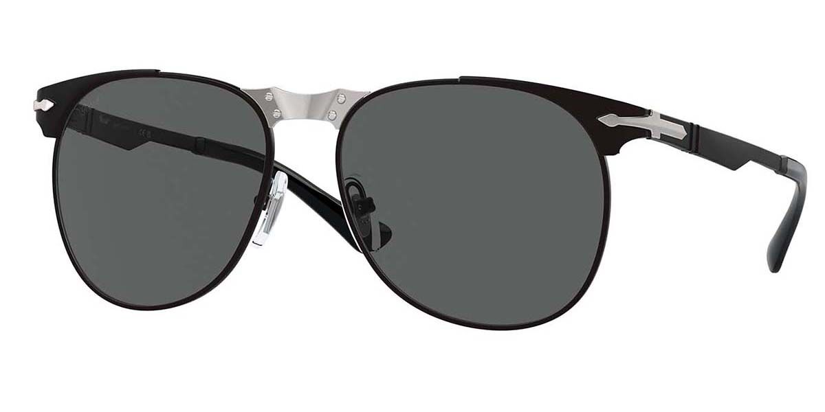Persol PO1016S 1078B1 Sunglasses Black/Silver | VisionDirect Australia