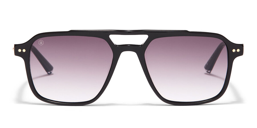 Taylor Morris Bond C1 Pilot Shiny Black Sunglasses | SmartBuyGlasses NZ