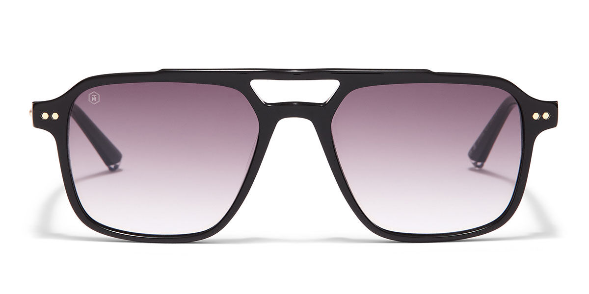 Taylor Morris Bond C1 Pilot Shiny Black Sunglasses | SmartBuyGlasses NZ