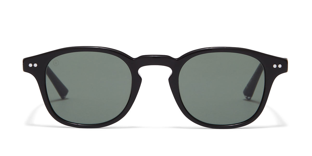 Taylor Morris Eagle C1 Square Shiny Black Sunglasses | SmartBuyGlasses MY