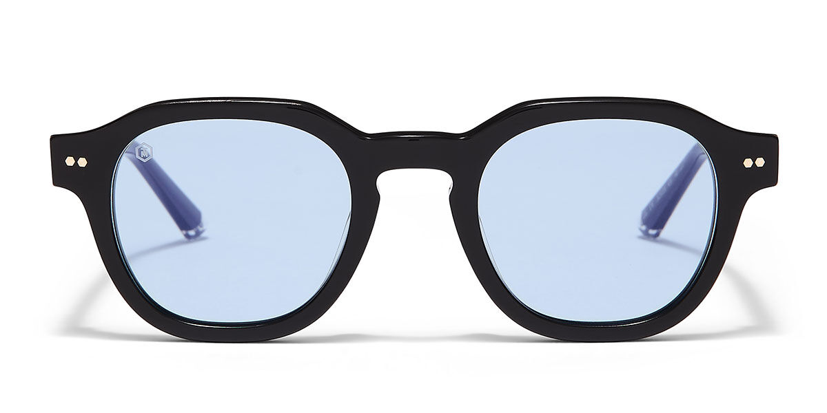 Taylor Morris Regent C6 Oval Shiny Black Sunglasses | SmartBuyGlasses MY