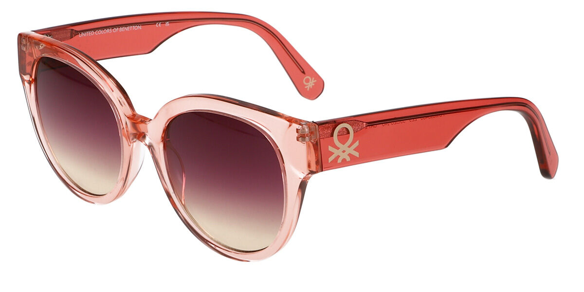 United Colors of Benetton 5064 229 Sunglasses in Transparent Orange ...