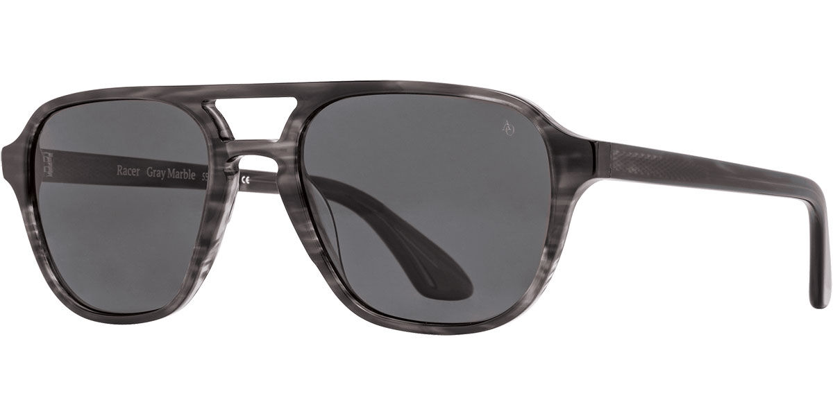 American Optical Racer 3YN Piloto Marble Grey Horn lentes de sol ...