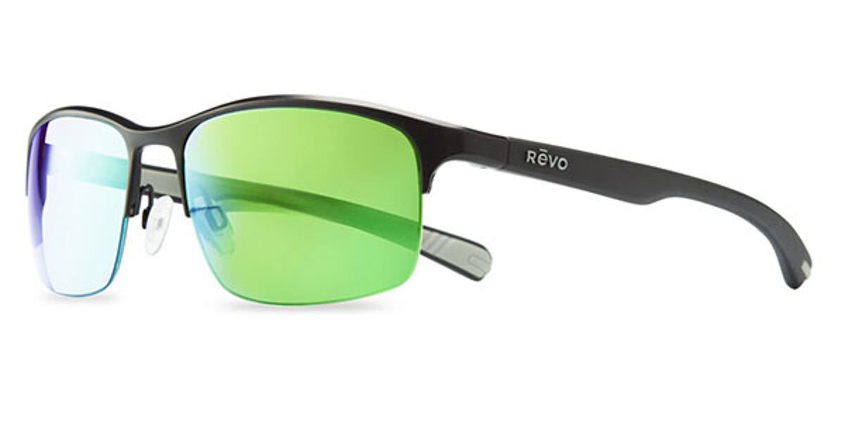 Revo RE 1016 FUSELIGHT Polarized 01GN Sunglasses in Black ...