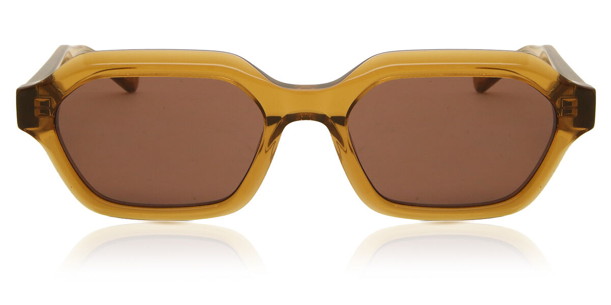 Messy Weekend ANTHONY Coffee Brown Sunglasses in Transparent Coffee Brown Orange ...