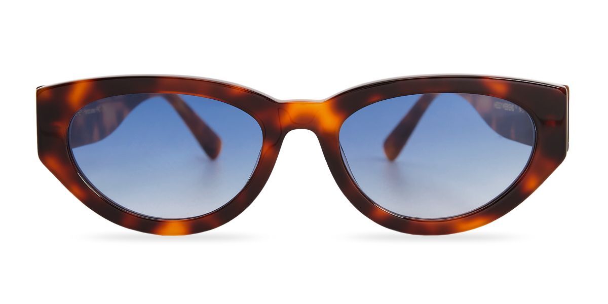 Messy Weekend AUDREY Tortoise Blue Sunglasses in Dark Tortoise | SmartBuyGlasses USA