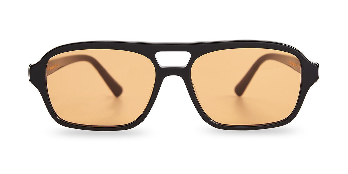Messy Weekend BURT Black Orange Sunglasses in Black | SmartBuyGlasses USA