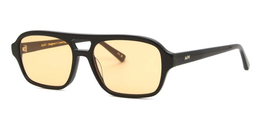 Messy Weekend BURT Black Orange Sunglasses in Black | SmartBuyGlasses USA