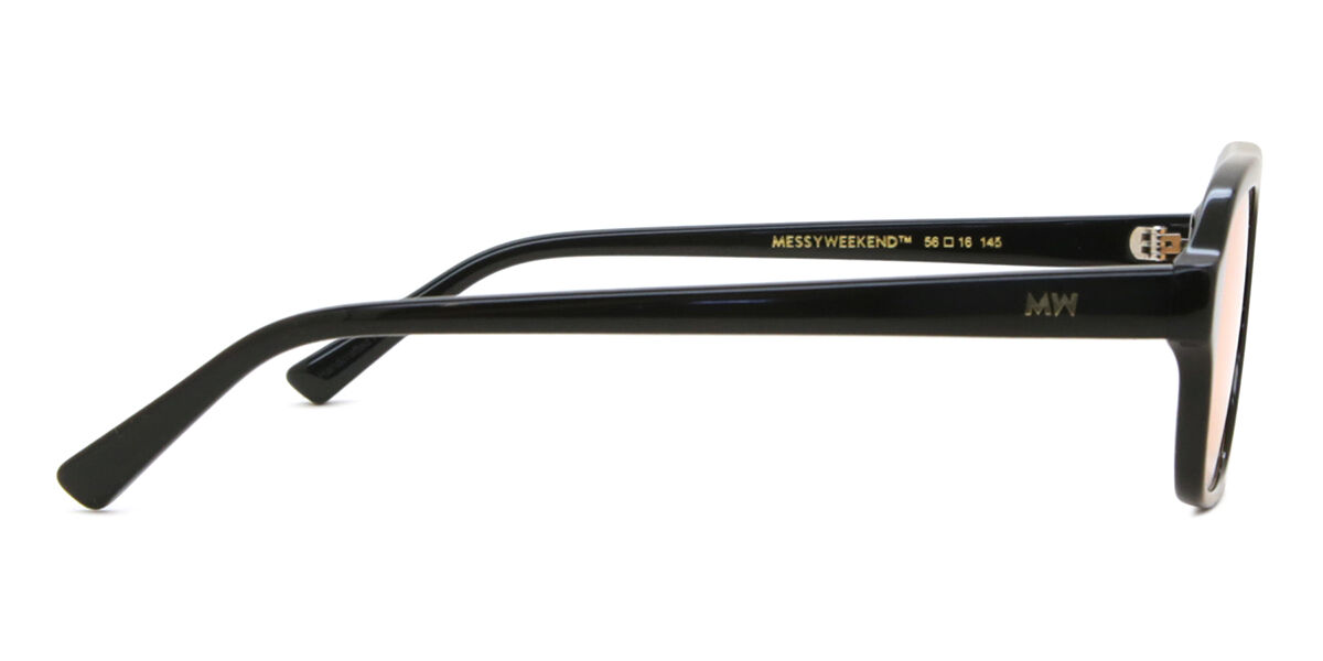 Messy Weekend BURT Black Orange Sunglasses in Black | SmartBuyGlasses USA