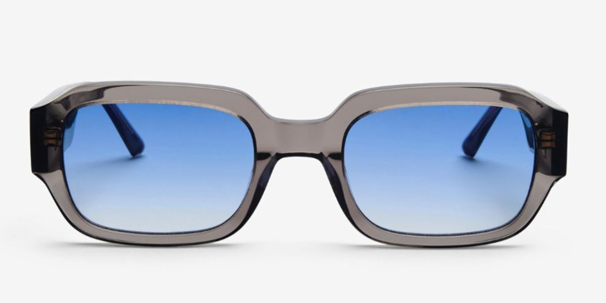 Messy Weekend DOWNEY Grey Crystal Blue Sunglasses in Transparent Grey ...