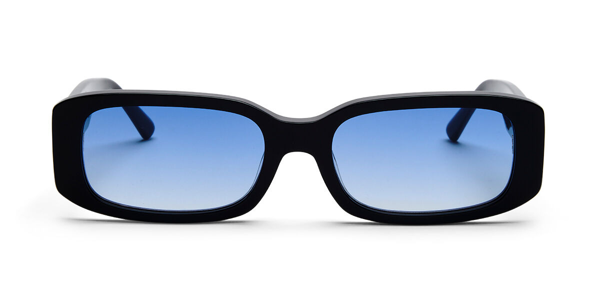 Messy Weekend ROXIE Black Gradient Blue Sunglasses in Black ...