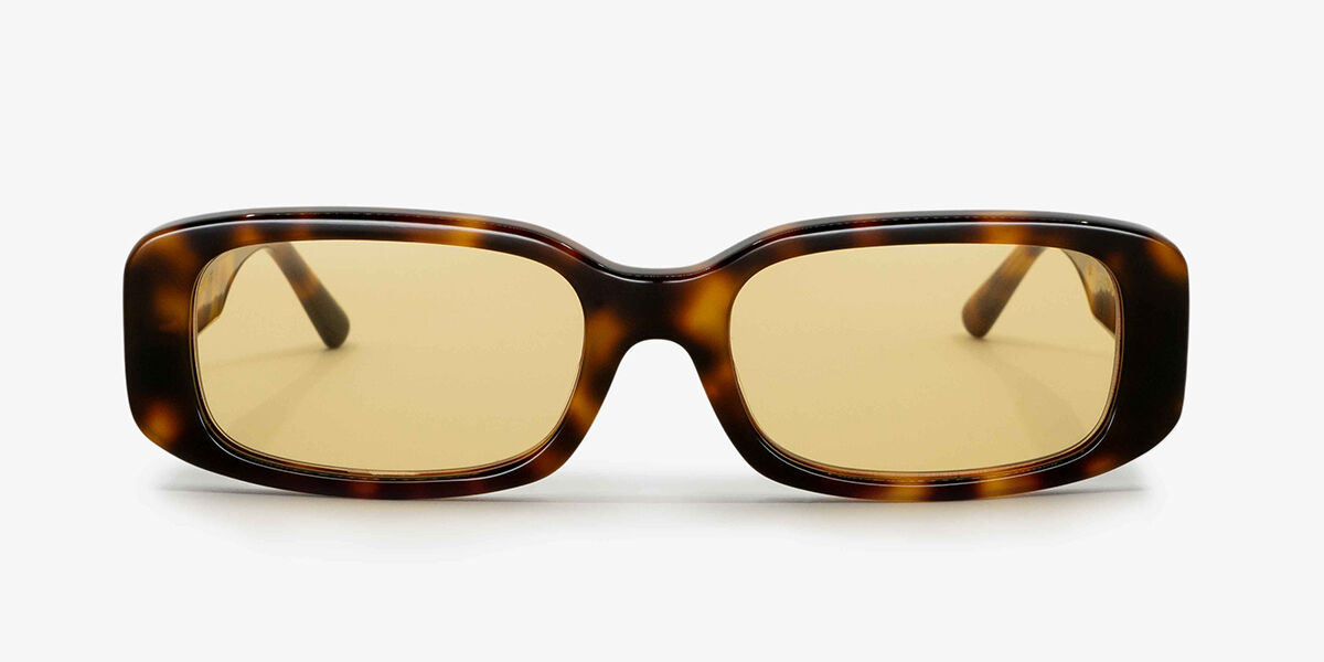 Messy Weekend ROXIE Tortoise Yellow Sunglasses in Dark Tortoise ...