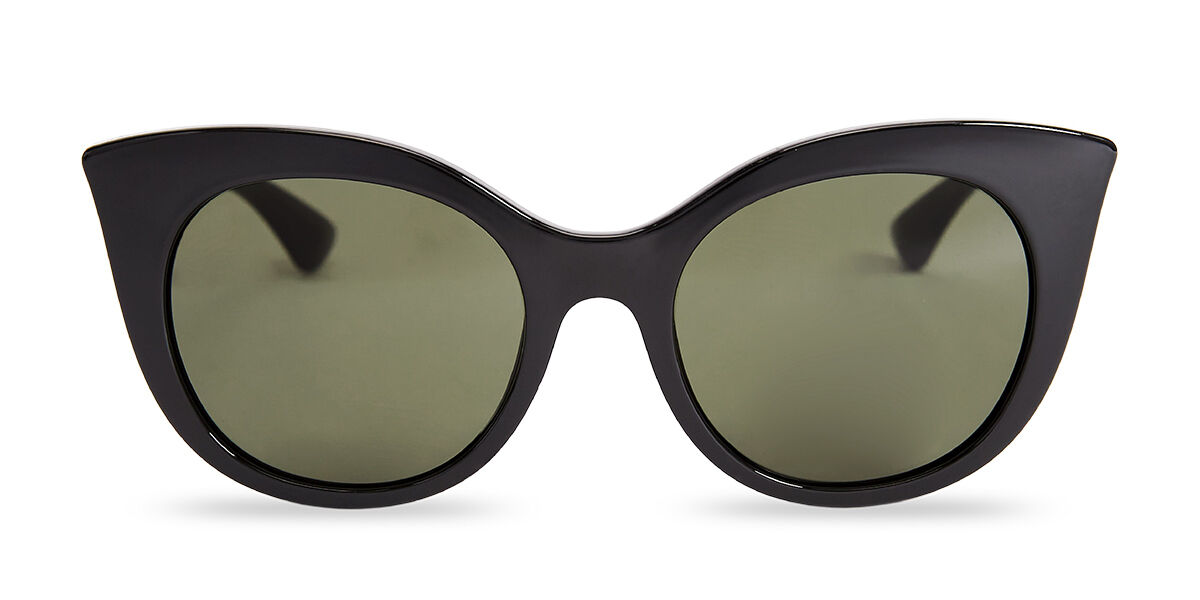 Messy Weekend THELMA Black Green Sunglasses Black | VisionDirect Australia