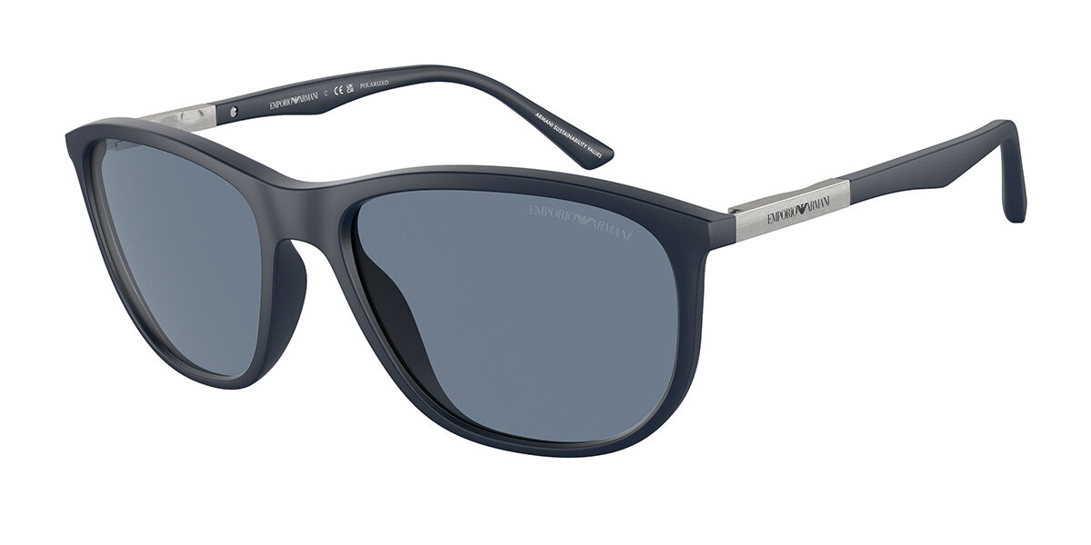 EA4201 Polarized Sonnenbrillen Matte Navy Blue | SmartBuyGlasses DE