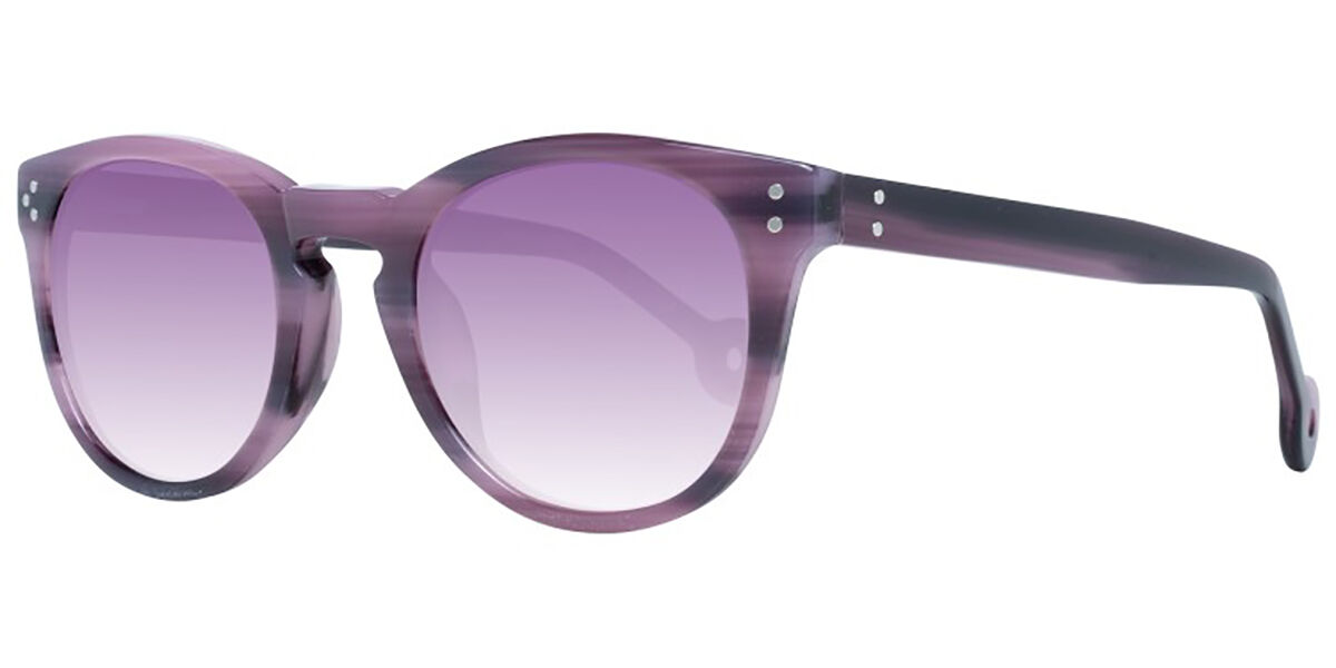 Hally & Son HS503 S50 Sunglasses Striped Purple Horn | VisionDirect ...
