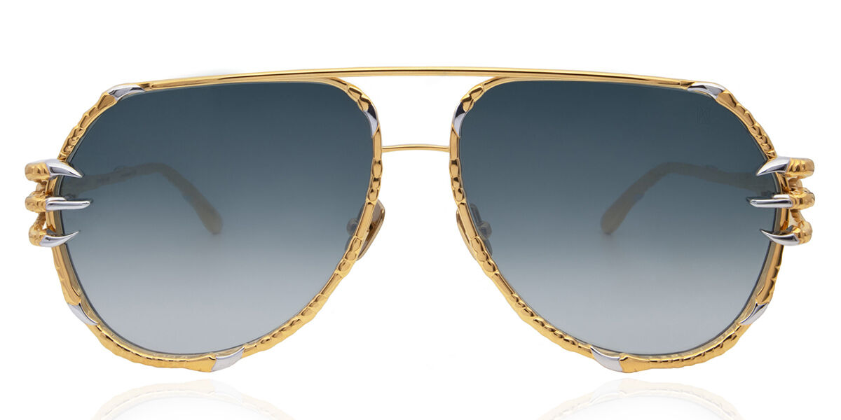 Anna-Karin Karlsson THE CLAW PILOT Gold Sunglasses in Gold ...