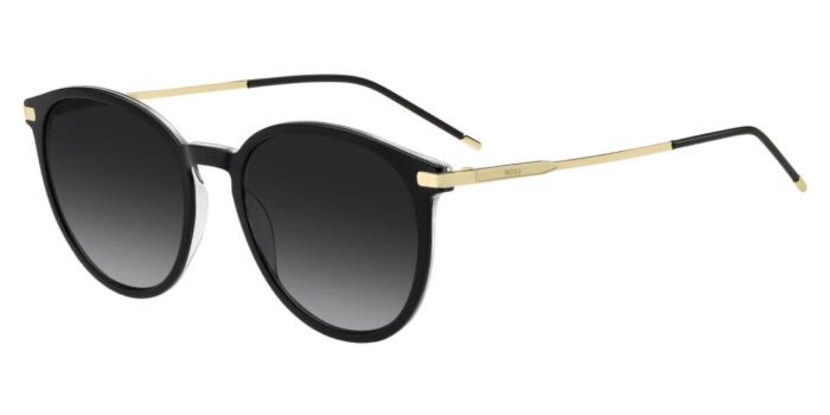 BOSS 1948/S EI7/9O Oval Black On Clear Sunglasses | SmartBuyGlasses Canada