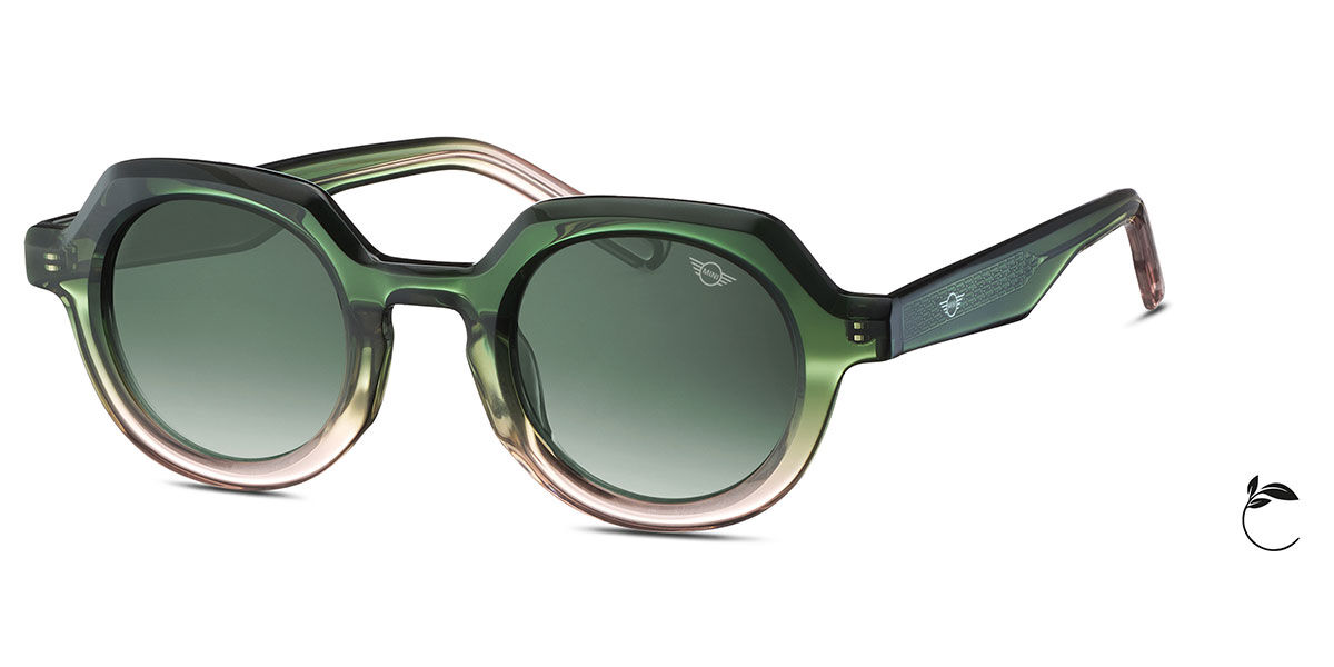 746036 óculos de sol Transparent Faded Green/Pink | OculosWorld BR