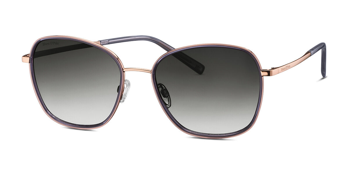 Marc O'Polo 508000 30 Square Grey/Rose Gold Sunglasses | Vision Direct ...