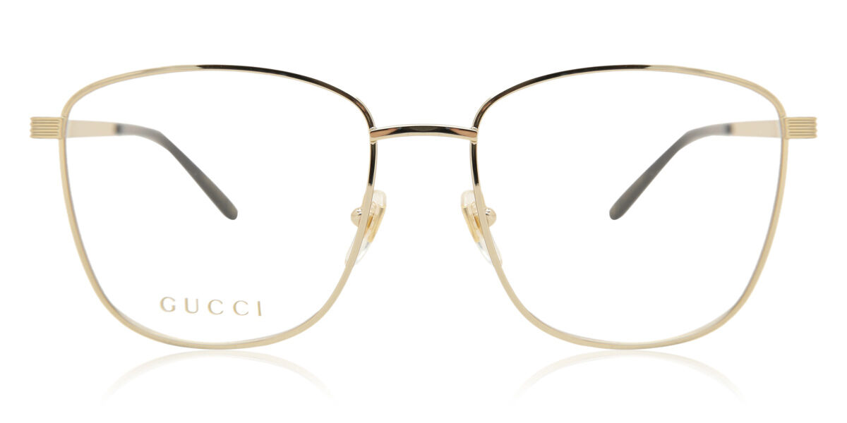 Gucci GG0804O 001 Glasses Gold | VisionDirect Australia