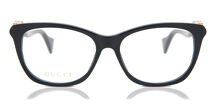 Gucci GG1012O 001 Eyeglasses in Shiny Black | SmartBuyGlasses USA