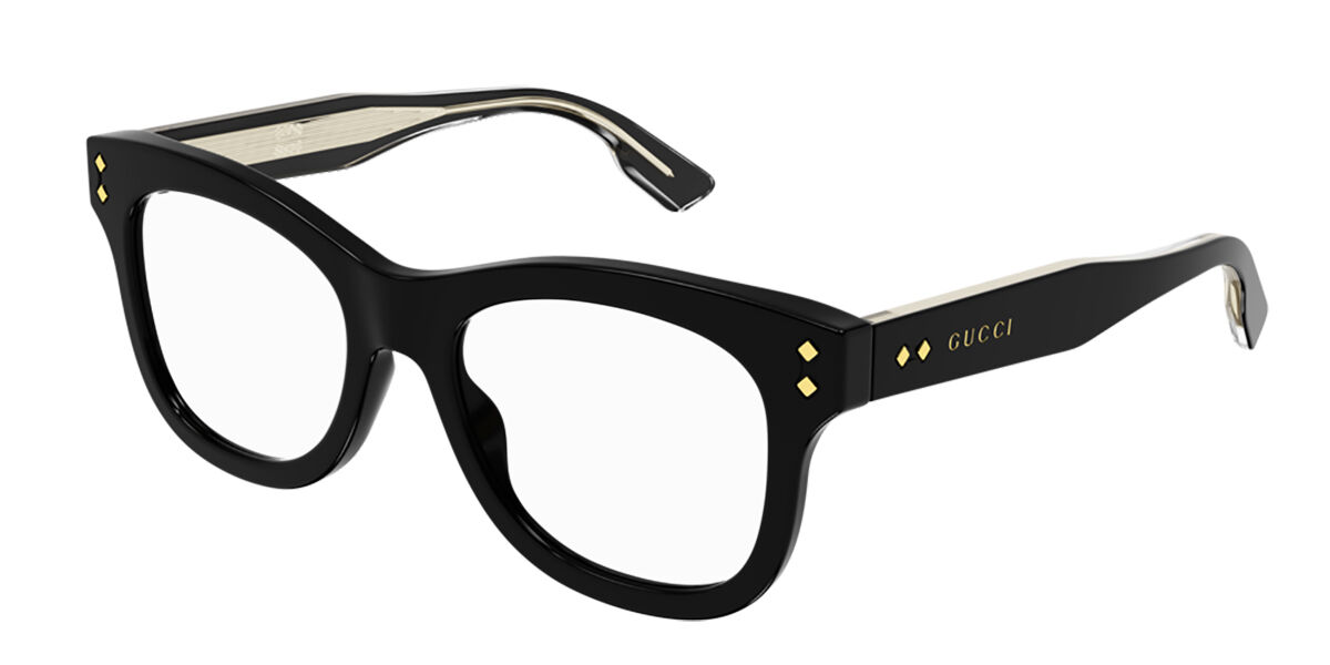 Gucci GG1012O 001 Eyeglasses in Shiny Black | SmartBuyGlasses USA