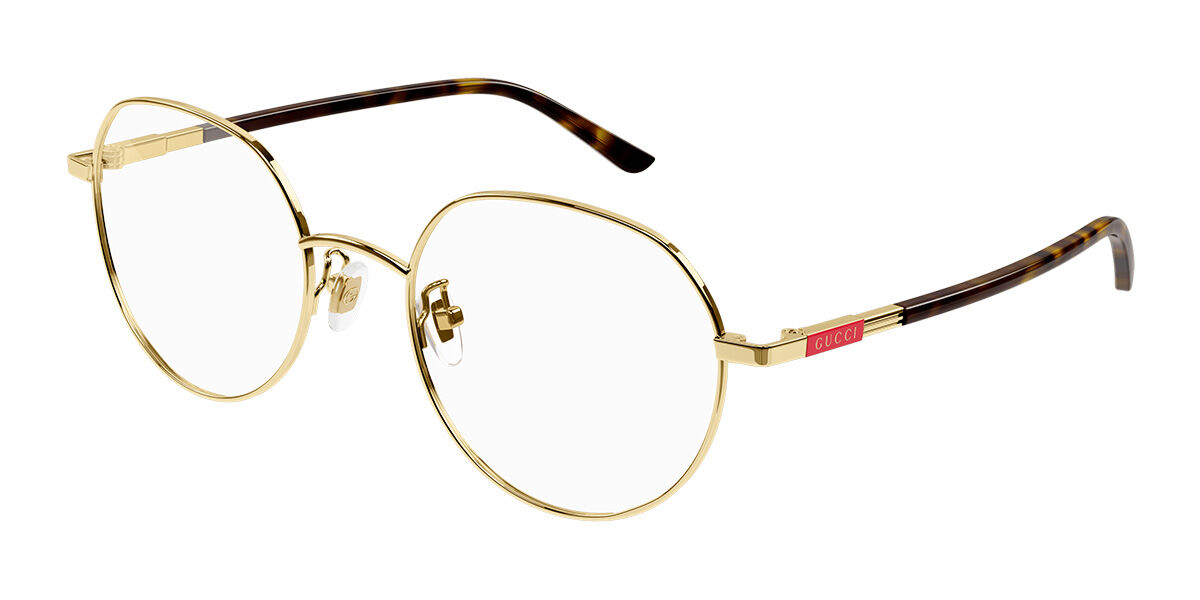 Gucci GG1349O 004 Glasses Gold | VisionDirect Australia