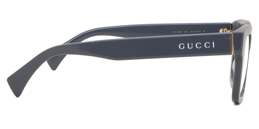 Gucci GG1138O 005 Eyeglasses in Grey | SmartBuyGlasses USA