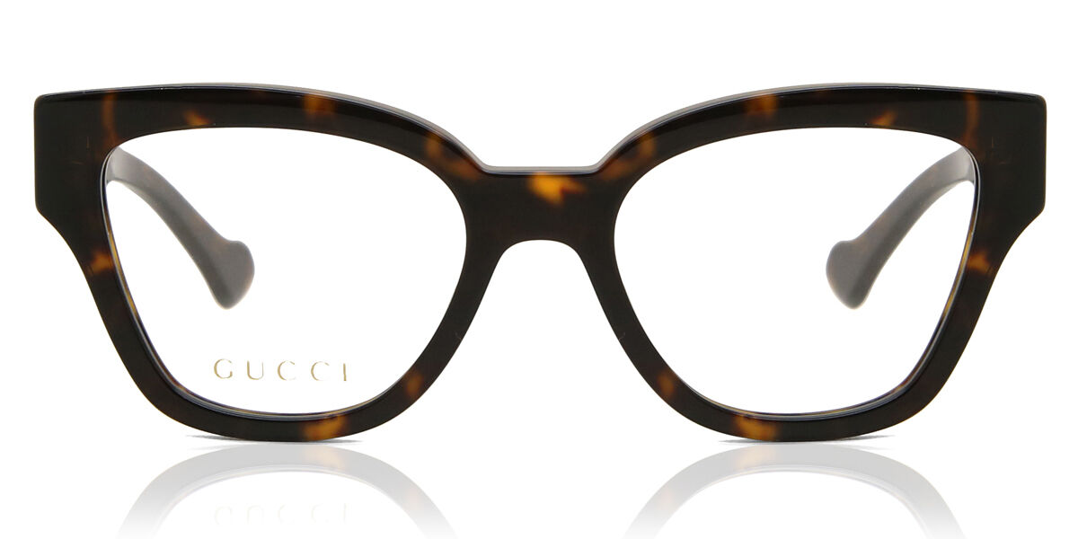 Gucci GG1424O 002 Eyeglasses in Tortoise | SmartBuyGlasses USA