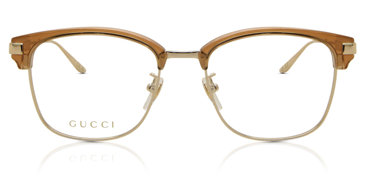 Gucci GG1439OK Asian Fit 003 Eyeglasses in Brown | SmartBuyGlasses USA