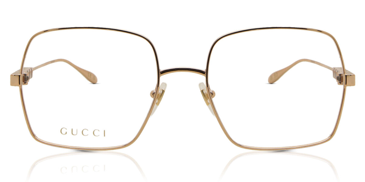 Gucci GG1434O Asian Fit 002 Glasses Gold | VisionDirect Australia