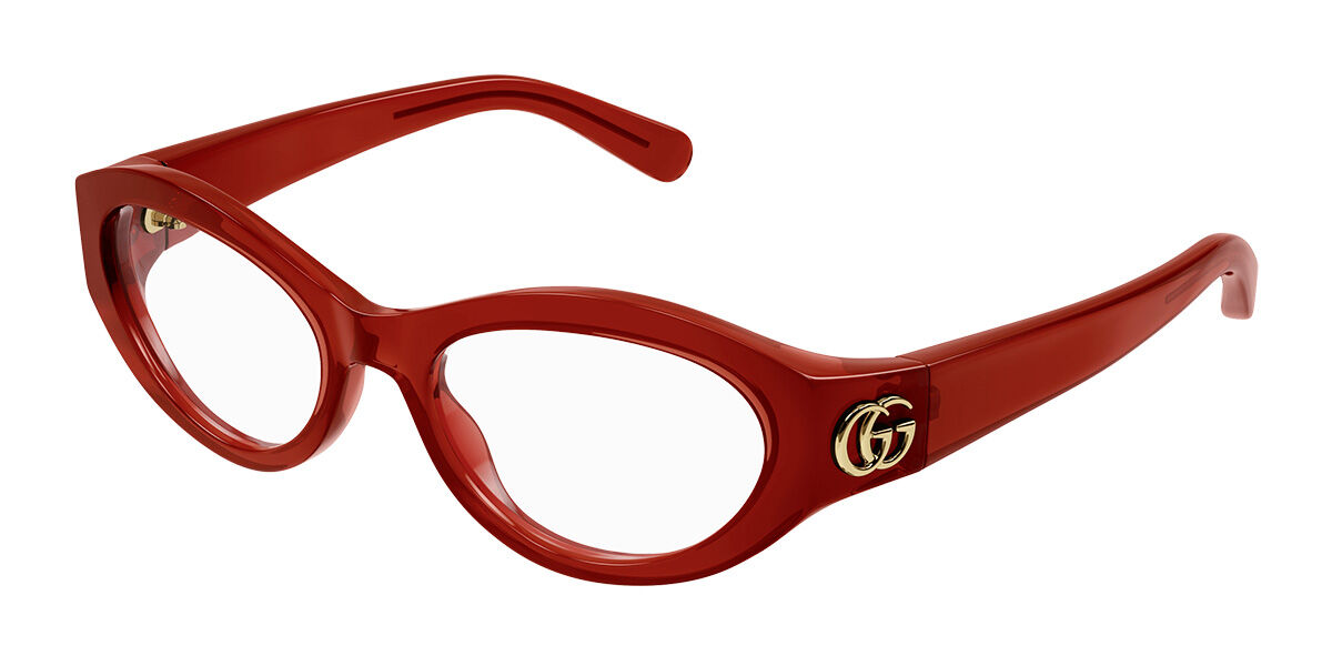 Gucci GG1405O 003 Eyeglasses in Transparent Burgundy | SmartBuyGlasses USA