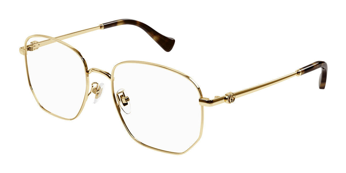 Gucci GG1420OK Asian Fit 003 Glasses Gold | VisionDirect Australia