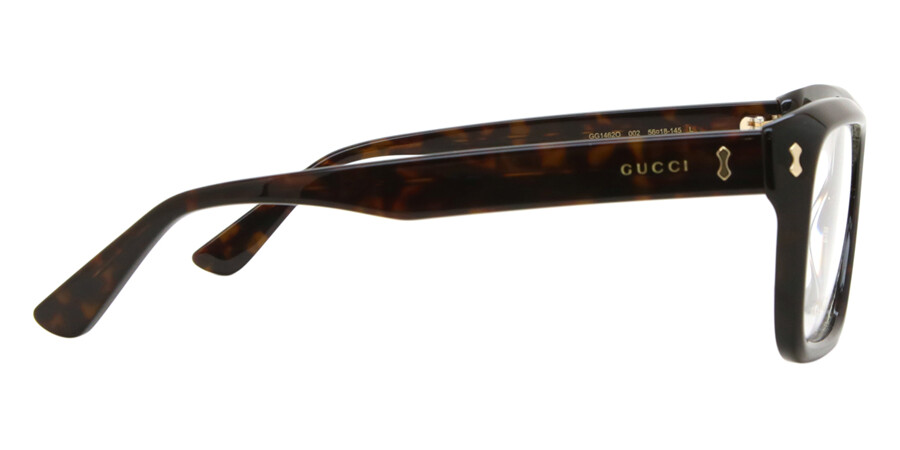 Gucci GG1462O 002 Eyeglasses in Tortoise | SmartBuyGlasses USA