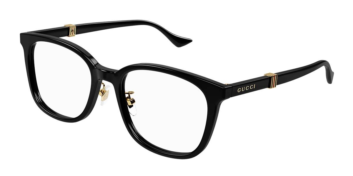 Gucci GG1500OK Asian Fit 001 Eyeglasses in Black | SmartBuyGlasses USA