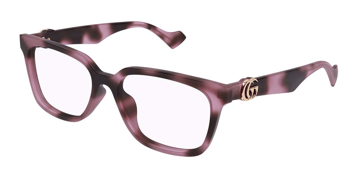 Gucci GG1537OK Asian Fit 004 Eyeglasses in Pink Tortoise ...