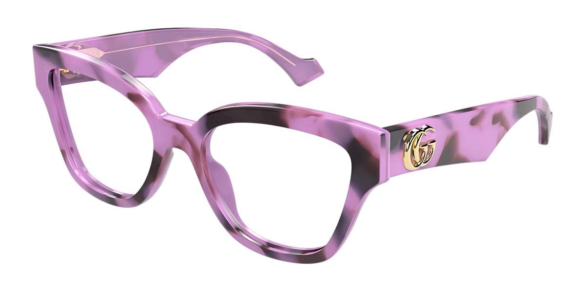 Gucci GG1424O 011 Glasses Violet | VisionDirect Australia