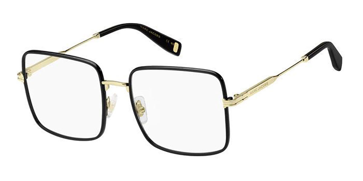 Marc Jacobs MJ 1057 RHL Rectangle Black Gold Eyeglasses ...