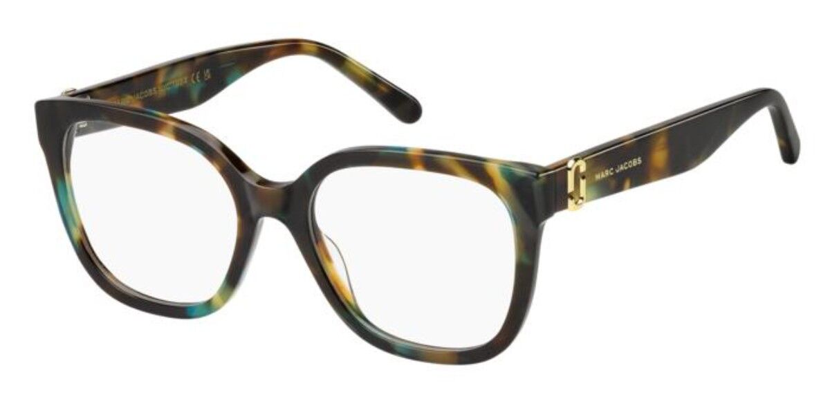 Marc Jacobs MARC 893 CVT Square Teal Blue Brown Tortoise Eyeglasses ...
