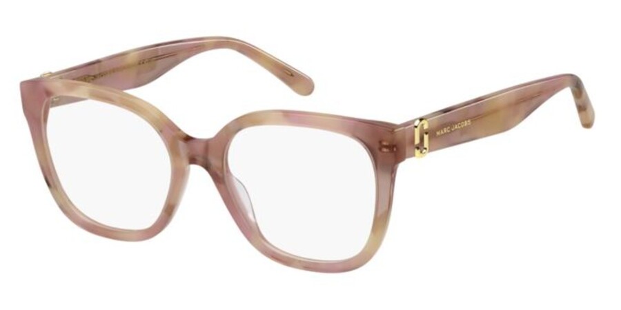 Marc Jacobs MARC 893 MAP Square Pattern Pink Tortoise Frame Eyeglasses ...