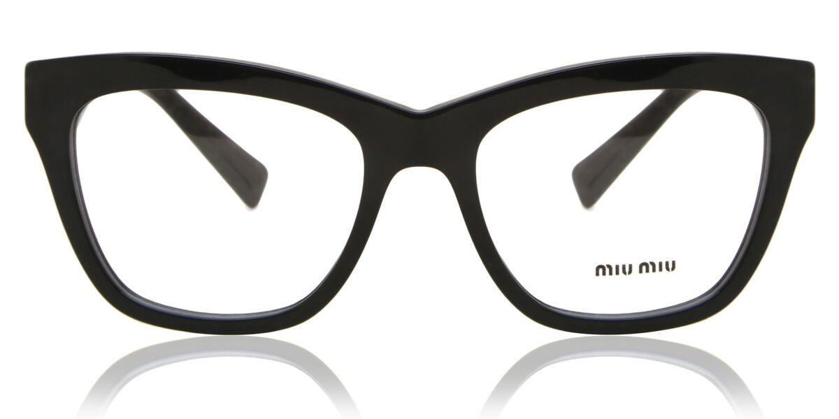 Miu Miu MU03UV 1AB1O1 Glasses Black | SmartBuyGlasses UK