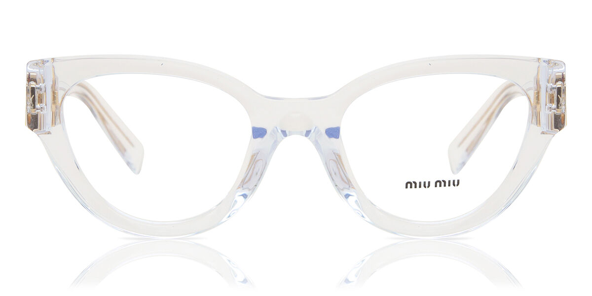 Miu Miu MU01VV 2AZ1O1 Eyeglasses in Clear | SmartBuyGlasses USA