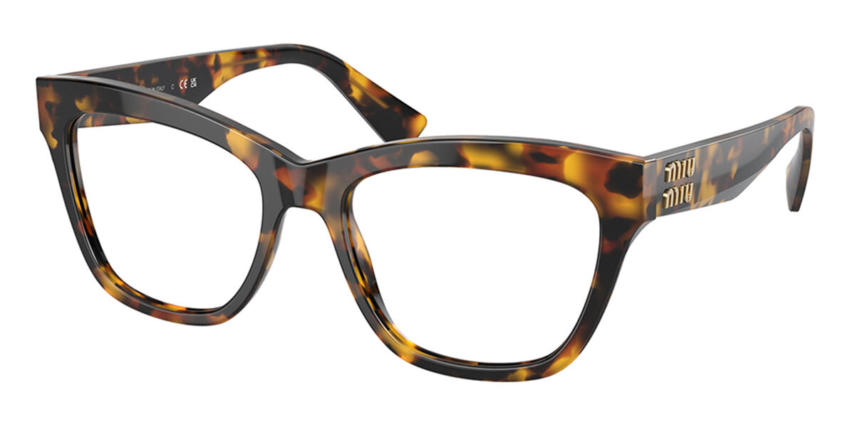 Miu Miu MU03UV 4BW1O1 Eyeglasses in Light Tortoise | SmartBuyGlasses USA