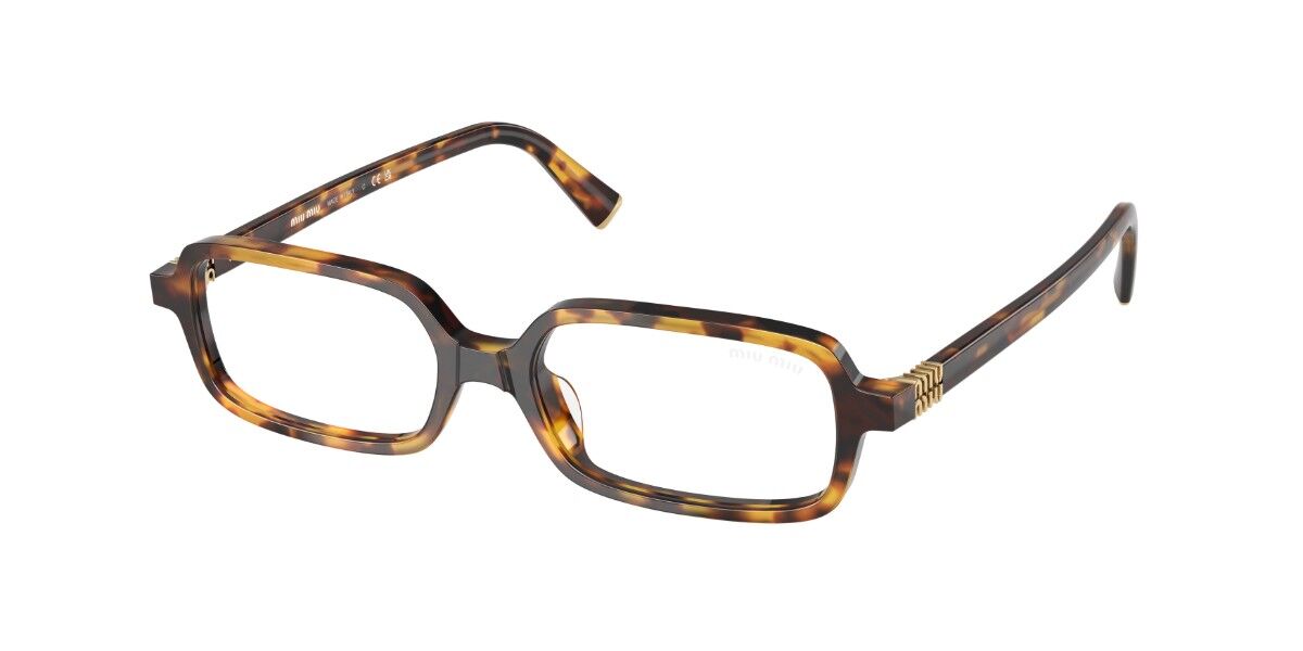 Miu Miu MU11ZS Blue-Light Block 14L08N Glasses Honey Yellow Tortoise ...