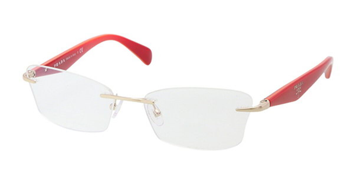 Prada PR 68PV SWING ZVN1O1 Eyeglasses in Pale Gold | SmartBuyGlasses USA