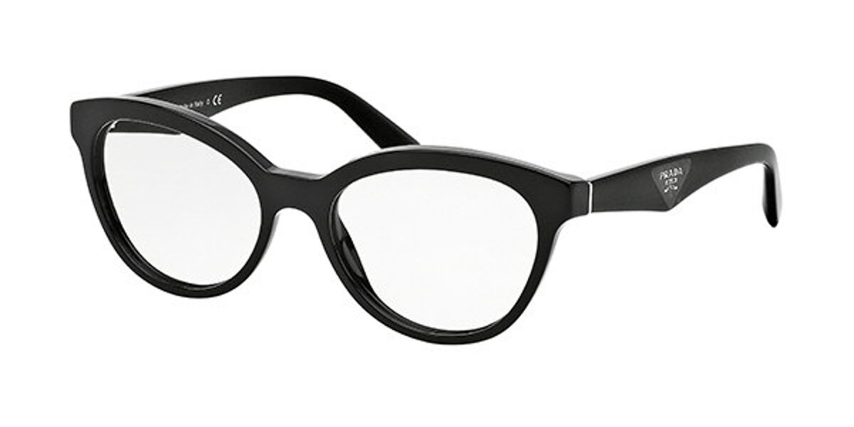 Prada PR 11RV TRIANGLE 1AB1O1 Glasses Black | VisionDirect Australia