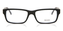 Prada PR 16MV 1AB1O1 Glasses Gloss Black | SmartBuyGlasses Ireland